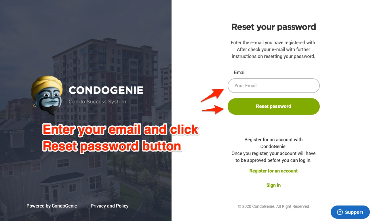 Forgot password? Here's how to reset your password. – CondoGenie Help ...